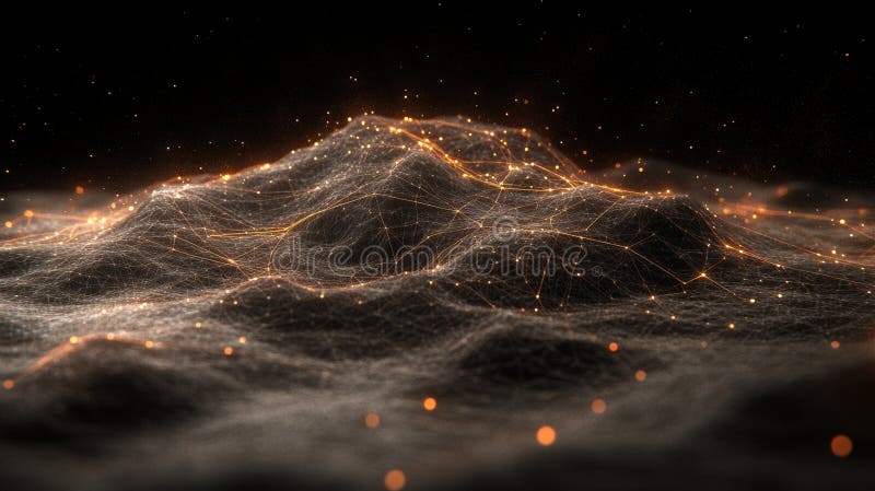 Dynamic Colorful Fluid in Motion with Abstract Neon Light Waves Stock ...