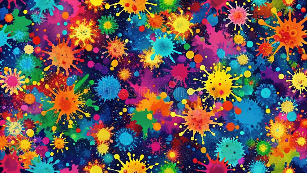 Dynamic Colorful Paint Splatter Background for Modern Website Design ...