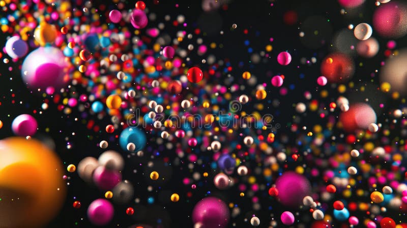 Dynamic and Colorful Particle Background Design with Bright and Vibrant ...