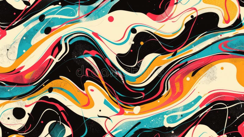 Colorful Abstract Wave Pattern Background with Vibrant and Dynamic ...
