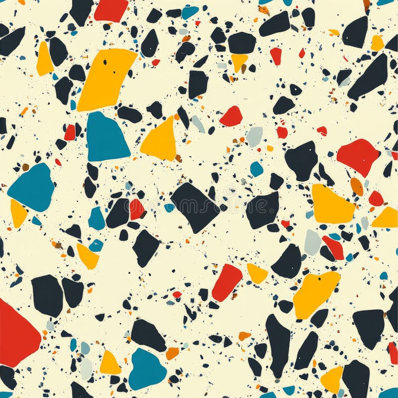 This Dynamic and Colorful Terrazzo Pattern Features an Intriguing ...