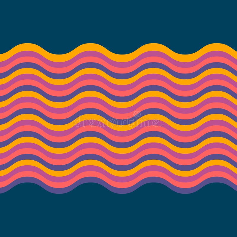 Dynamic Colorful Wavy Lines Banner Stock Vector - Illustration of ...