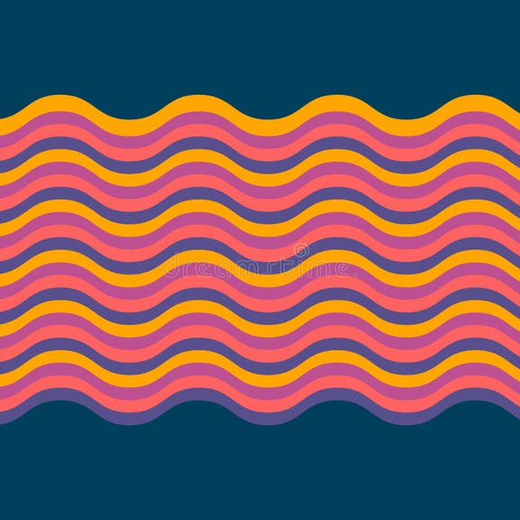 Dynamic Colorful Wavy Lines Banner Stock Vector - Illustration of ...