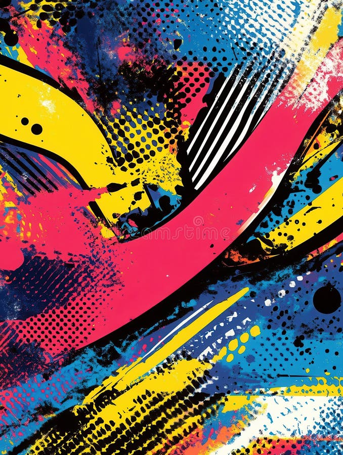 Dynamic Comic Book Background Featuring Bold Lines and Vibrant Colors ...