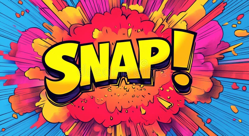 Dynamic Comic Book Explosion with Bold Visual Style Stock Photo - Image ...