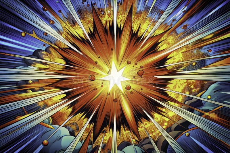 Dynamic Comic Book Explosion Template: Unleash Powerful Action Scenes ...