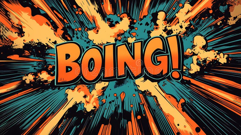 Boing Comic Book Explosion Effect Vector Graphic Design Ai Generated Stock Illustration ...