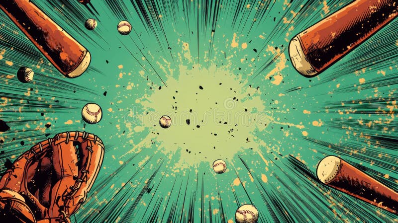 Comic Book Baseball Graphic Stock Photos - Free & Royalty-Free Stock ...