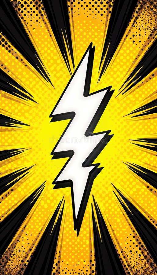 Comic Lightning Powerful Symbol Stock Illustrations – 179 Comic ...