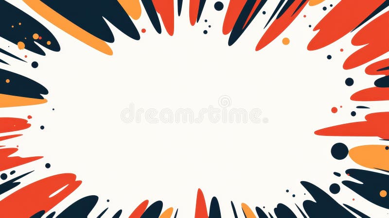 Dynamic Comic Speed Lines on a White Backdrop Create a Striking Visual ...