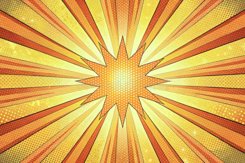 Dynamic Comic Style Burst Radiating Bright Colors Energy Background ...