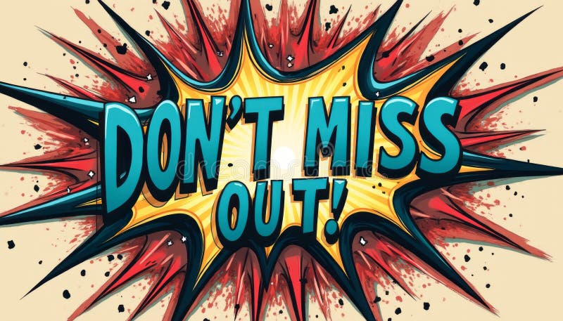 Dynamic Comic-style Explosion with Bold Text Stock Photo - Image of ...