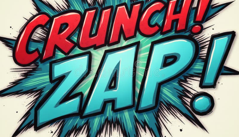 Dynamic Comic-style Explosion with Bold Text Stock Image - Image of ...