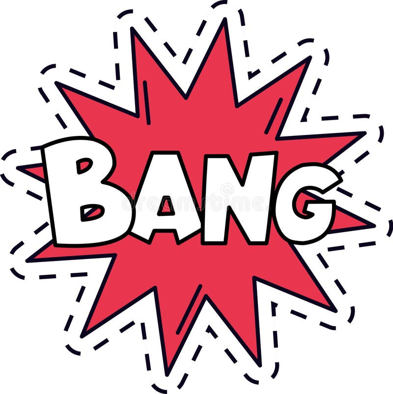 Dynamic Comic Style Explosion Graphic Featuring Bold BANG Text in White ...