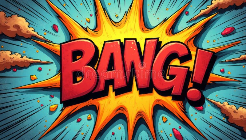 Dynamic Comic-style Explosion with the Word BANG Stock Photo - Image of ...