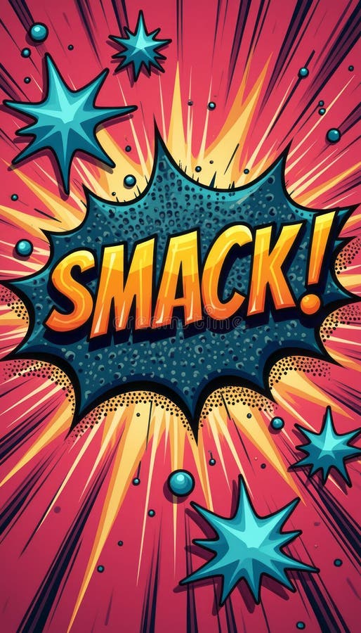Dynamic Comic-style Explosion with the Word SMACK Stock Photo - Image ...