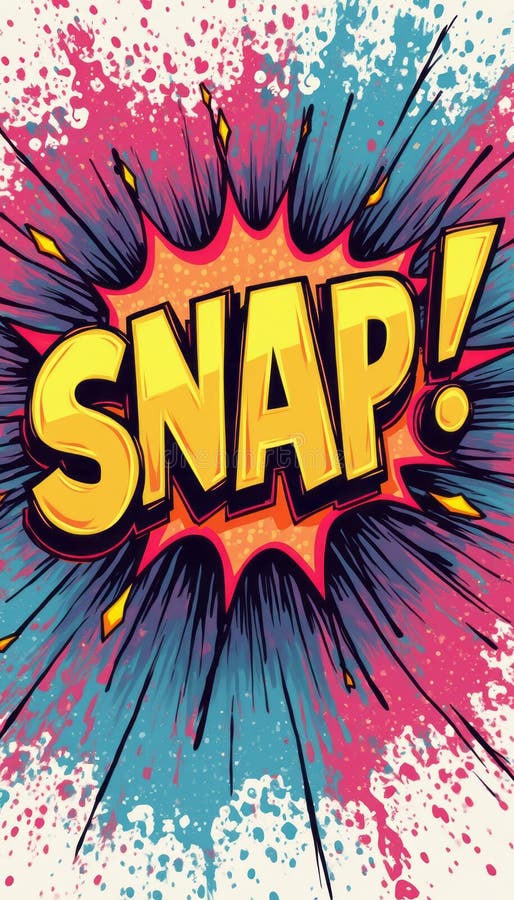 Dynamic Comic-style Explosion with the Word SNAP Stock Image - Image of ...