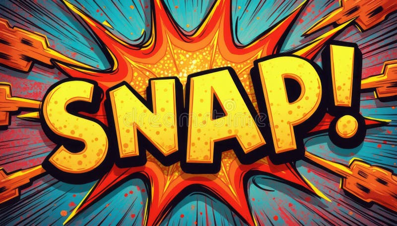 Dynamic Comic Style Explosion Word Snap Stock Photos - Free & Royalty ...