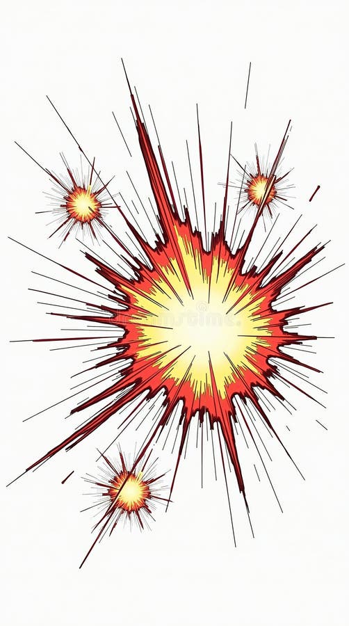 Comic Style Motion Graphics with Abstract Speed Lines and Explosions ...