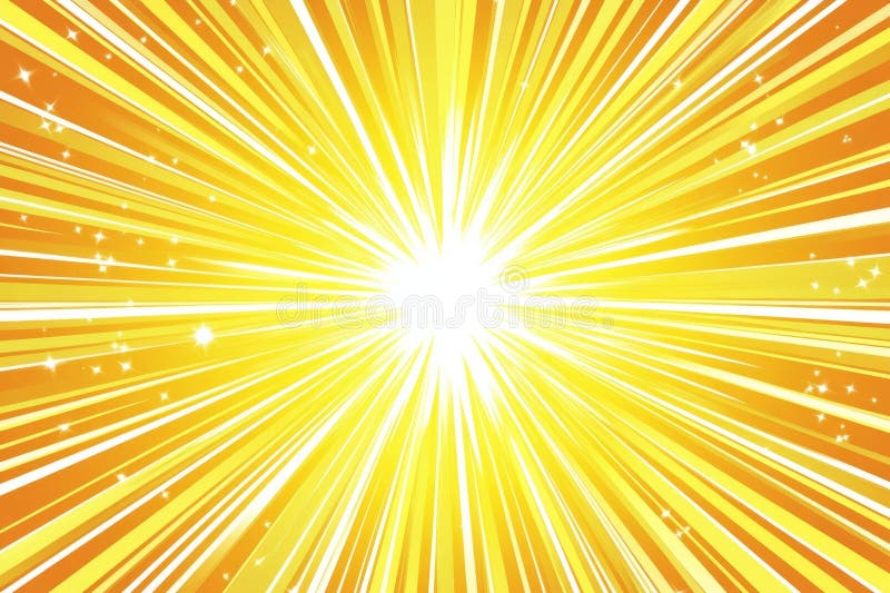 Dynamic Comic Style Yellow Burst Background Stock Image - Image of ...