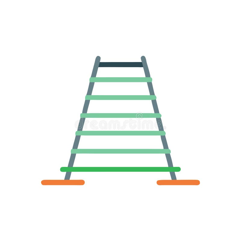 Dynamic Compact Speed Training Ladder Icon for Workouts Stock Photo ...