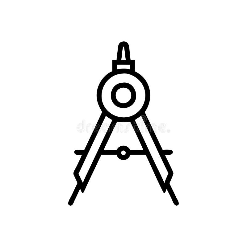 Dynamic Compass Icon for Navigation Stock Vector - Illustration of ...