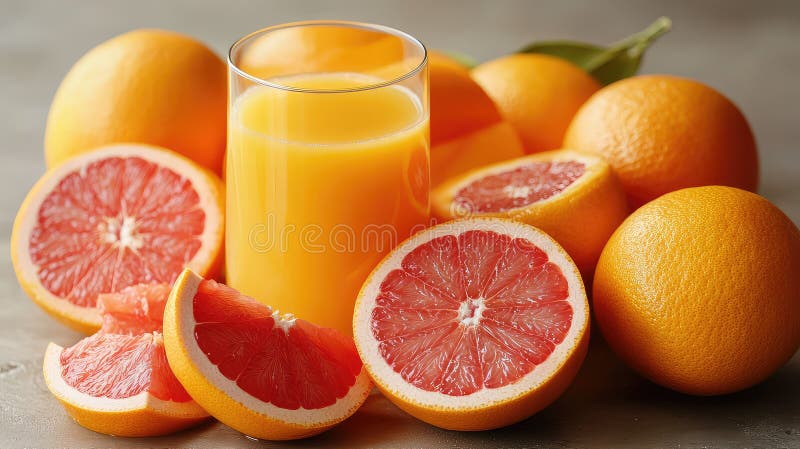 Dynamic Composition of Citrus Fruits and Juice Featuring Whole Oranges ...