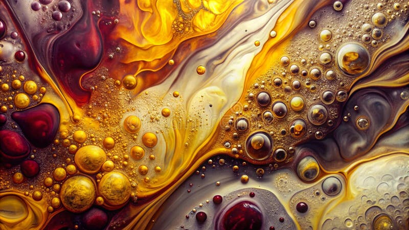 Figurative Acrylic Pour Painting Pattern Colorful Designs, Composition ...