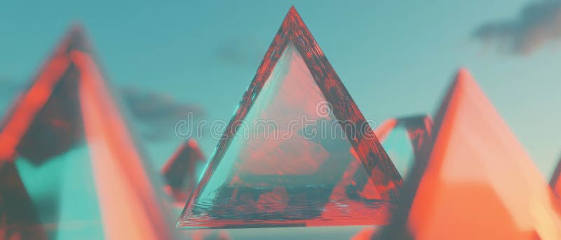 Dynamic Composition of Geometric Shapes Colliding with Vibrant Colors ...