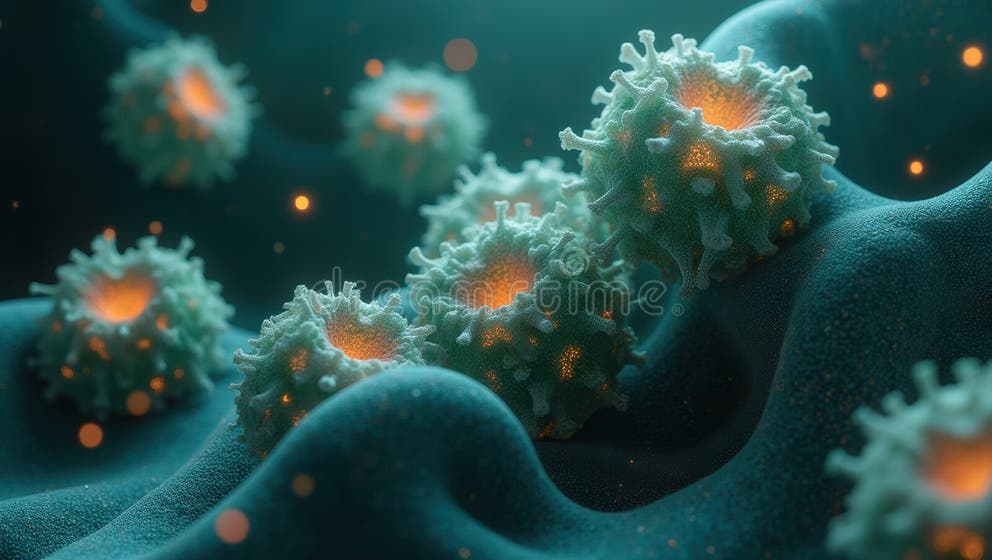 Dynamic Composition of Human Cells Artistic Visualization Abstract ...