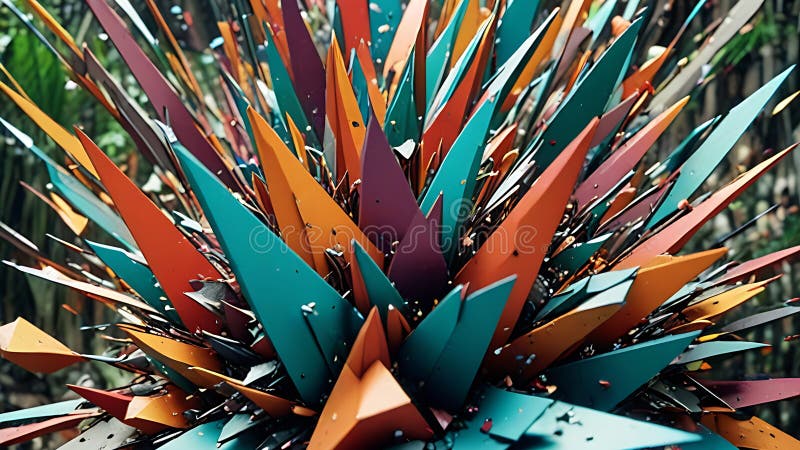 Colliding Color Shards Stock Illustrations – 4 Colliding Color Shards ...