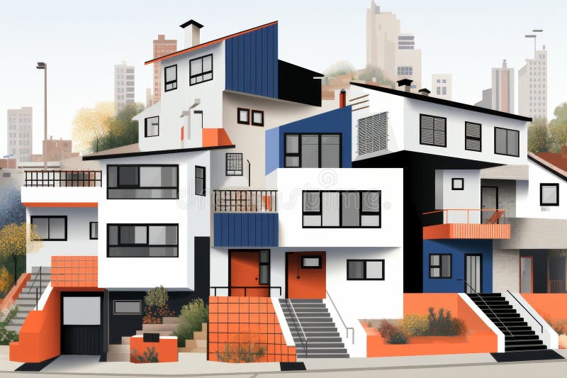 Dynamic Composition Showcasing Modern Architectural Trends in ...