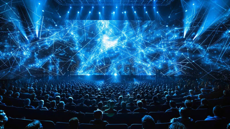 Dynamic Conference Scene Speaker Reveals Cutting Edge Technology in ...