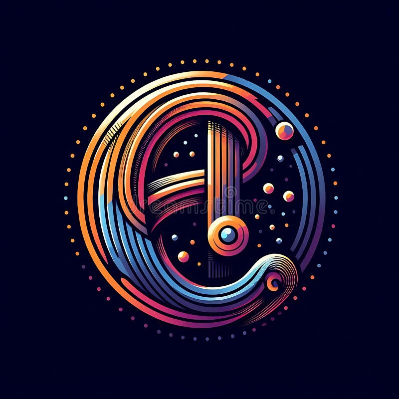 Dynamic Connected Points Brand Symbol Stock Illustration - Illustration ...