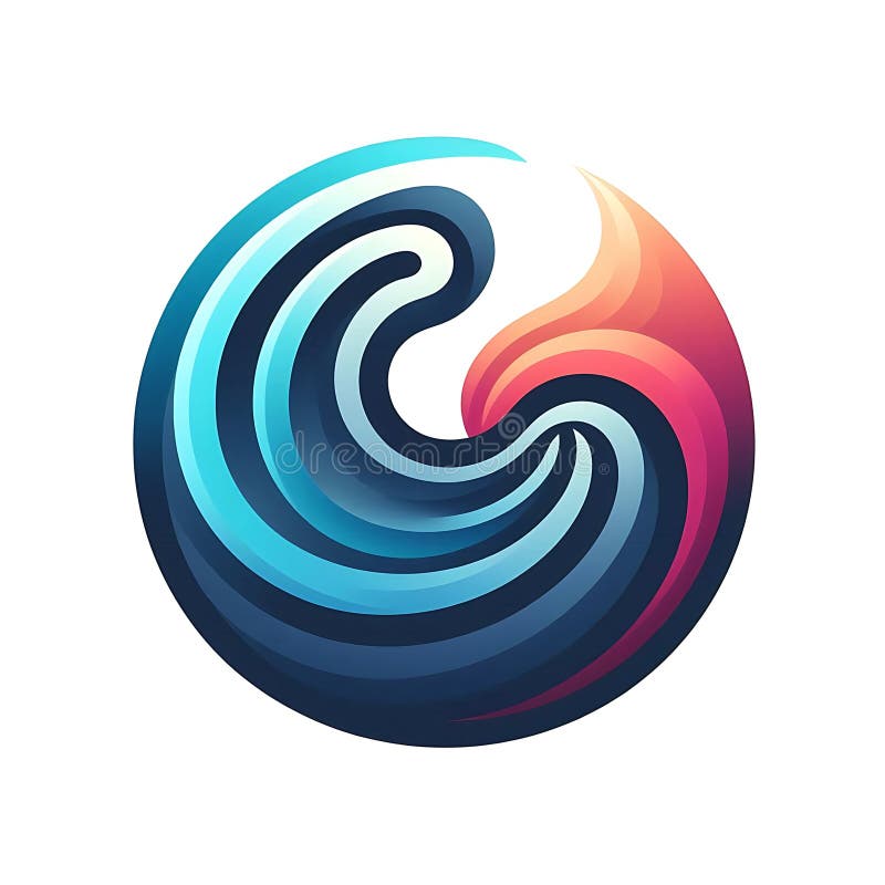 Dynamic Connected Points Brand Symbol Stock Illustration - Illustration ...