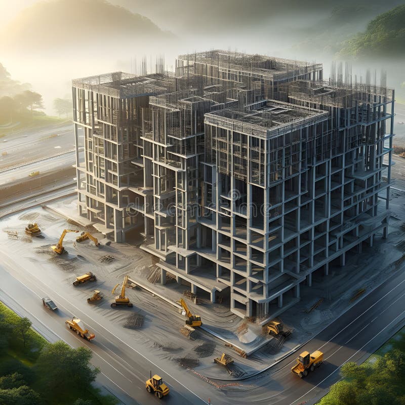 Dynamic Construction Building Progress with Heavy Machinery and ...