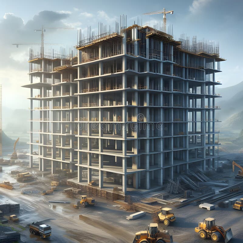 Dynamic Construction Building Progress with Heavy Machinery and ...