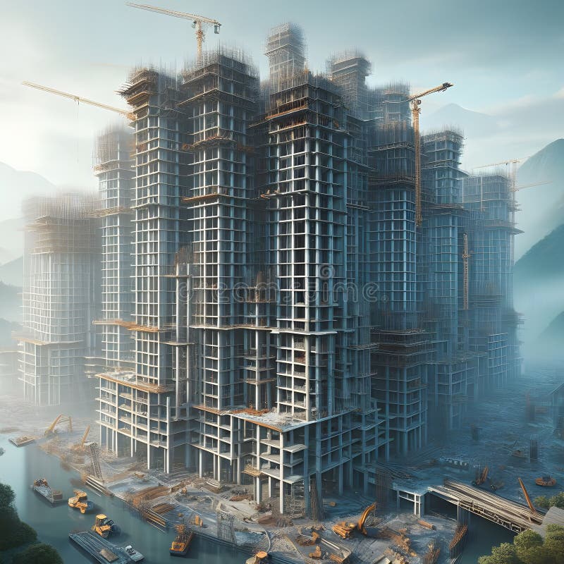 Dynamic Construction Building Progress with Heavy Machinery and ...