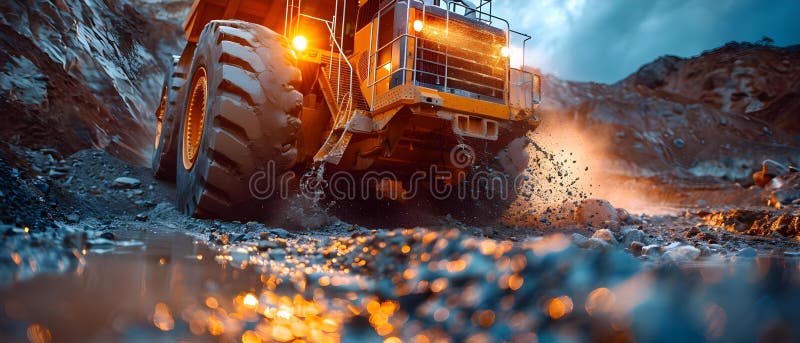 Dynamic Construction Powerhouse in Action. Concept Construction ...