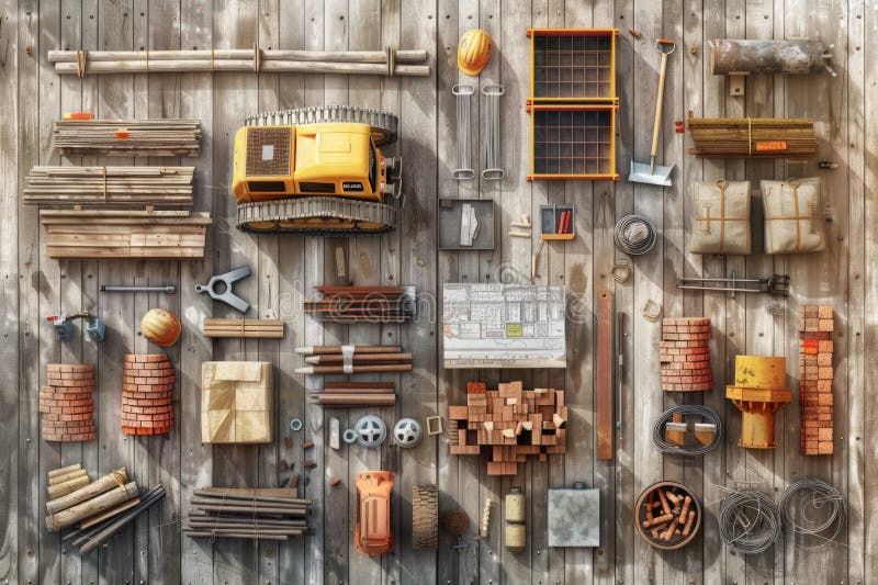 Dynamic Construction Site Display with Workers, Machinery, and Building ...