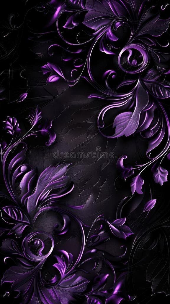 Dynamic Contrast. Black and Purple Backgrounds Concept Stock ...
