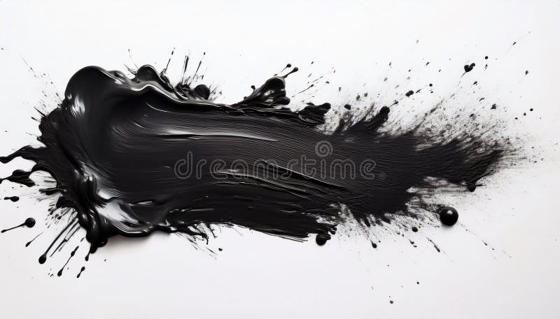 Dynamic Contrast Created by Blending Red and Black Acrylic Paint on a ...