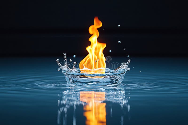 Dynamic Contrast: Fire and Water Collide in Stunning Visual Metaphor ...
