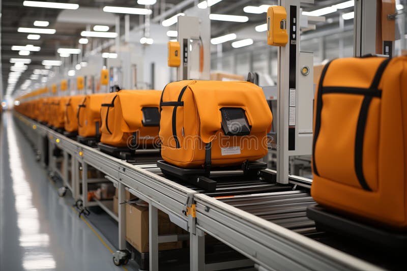 Dynamic Conveyor Organization in Warehouse. Streamlined Moving Process ...