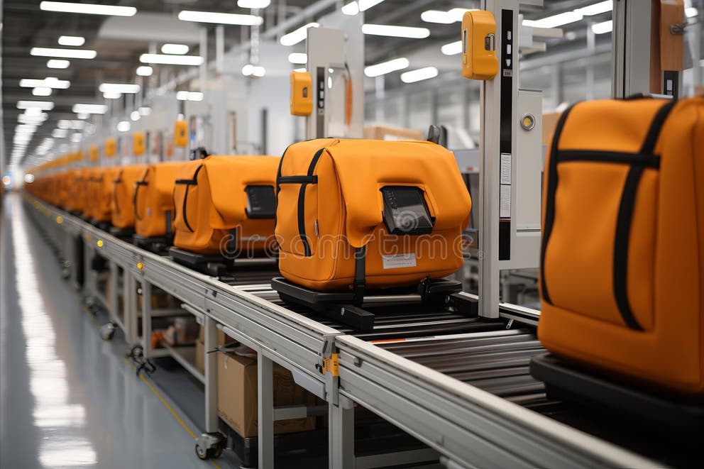 Dynamic Conveyor Organization in Warehouse. Streamlined Moving Process ...