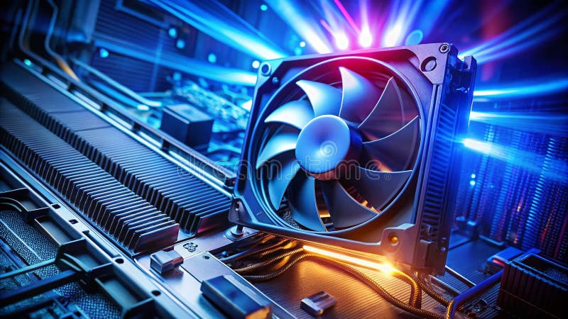 Dynamic Cooling System in Action a CloseUp Look at a Modern Computer ...