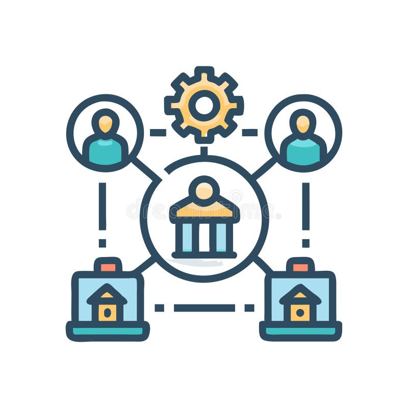 Dynamic Corporate Governance Framework Icon Stock Vector - Illustration ...