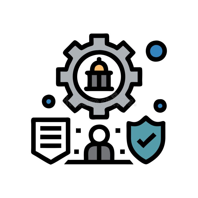 Dynamic Corporate Governance Policy Icon Stock Vector - Illustration of ...