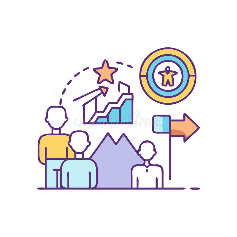 Dynamic Corporate Mission Statement Icon Stock Vector - Illustration of ...