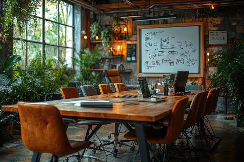 Dynamic Corporate Team Collaborating in Video Conference with Strategic ...